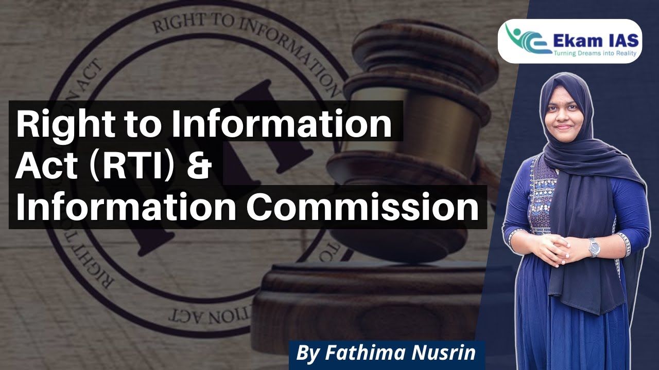 Right to Information Act & Information Commission | Indian Polity Current Affairs - YouTube