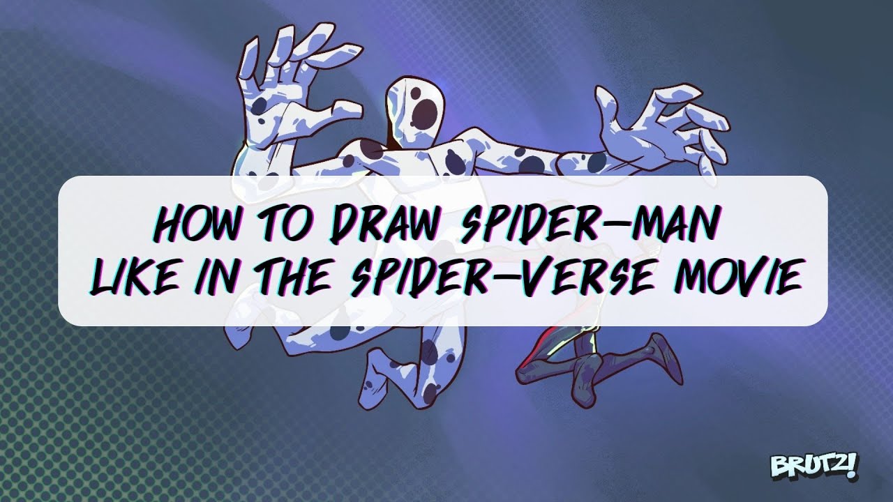 How to draw Spider-Man like in the Spider-Verse movie || PART 1 - YouTube