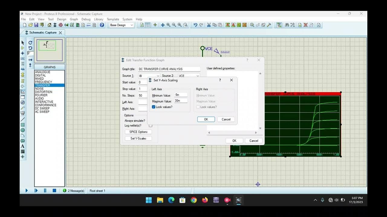 CE INPUT OUTPUT CHARACTHERISTIC USING TRANSFER FUNCTION PROTEUS VSM - YouTube