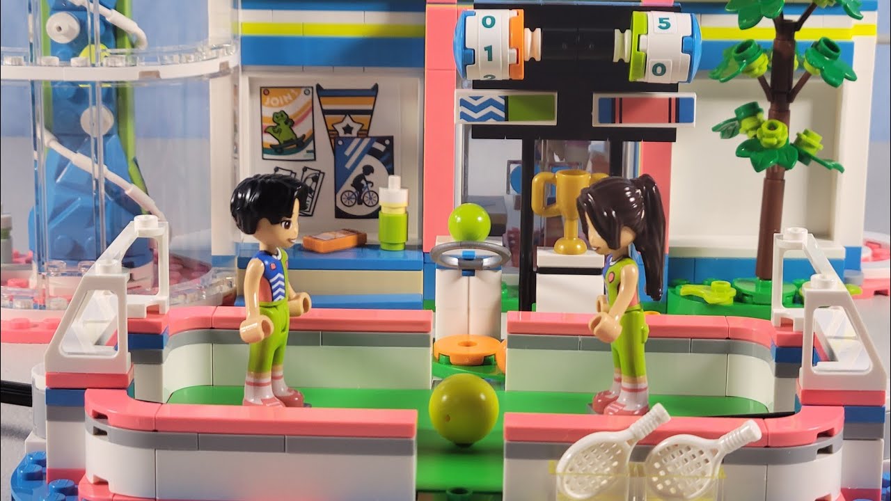 LEGO Friends Sports Center unboxing build and review | Part 1 - YouTube