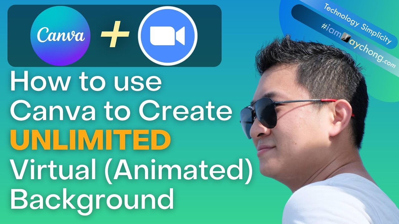 Create Zoom Virtual Background (Animated) Using Canva in JUST 5 Minutes ...