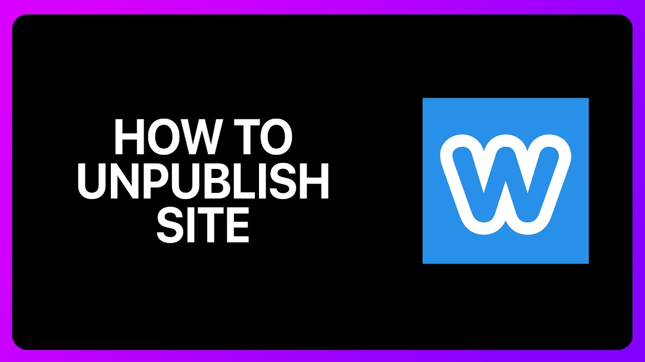 How To Unpublish Weebly Site Tutorial - YouTube