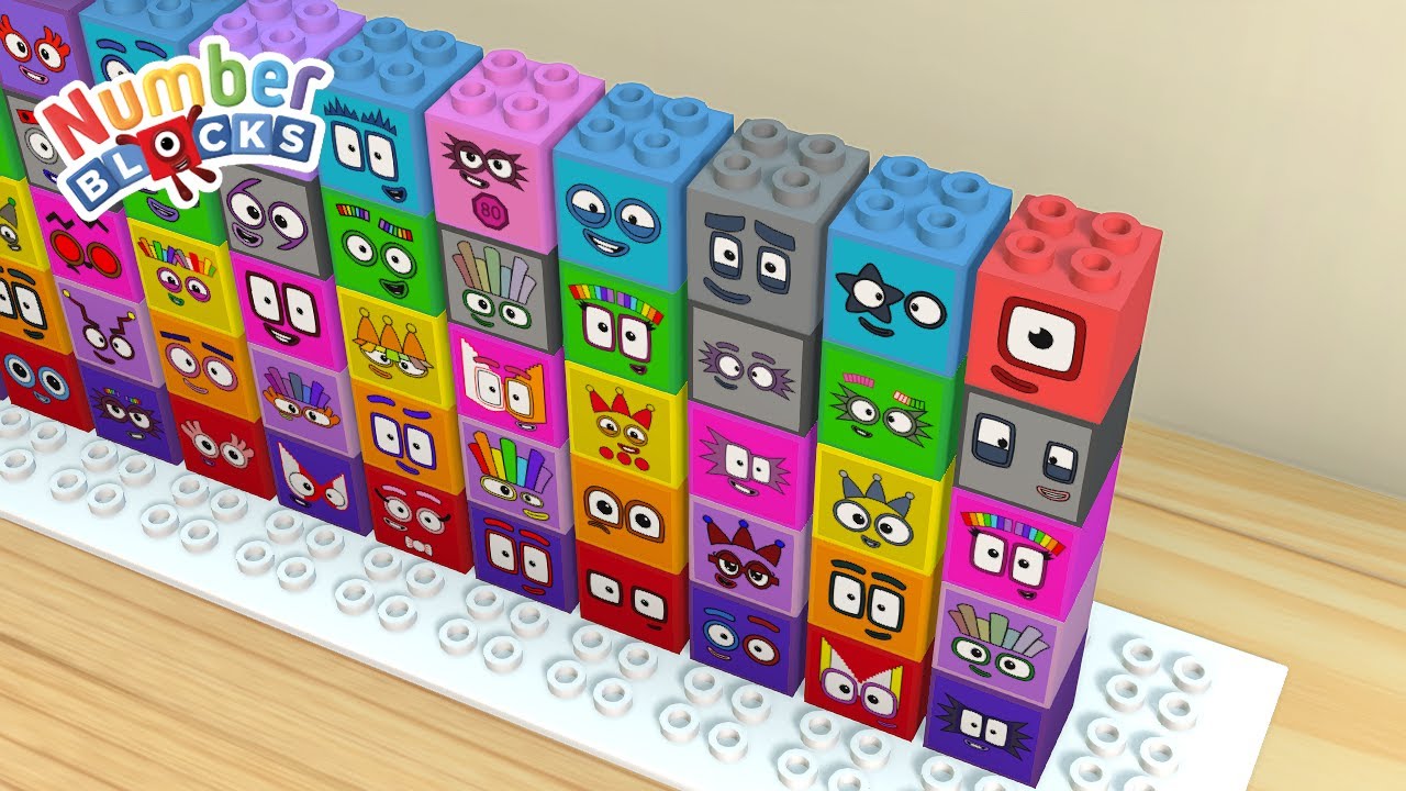 Learn Numbers 1 to 100 with Numberblocks Lego Blocks | Easy Math for ...