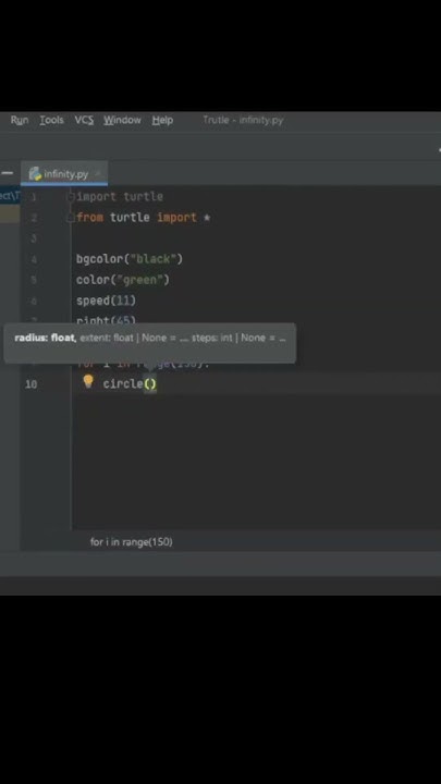 infinity with python | #shorts - YouTube