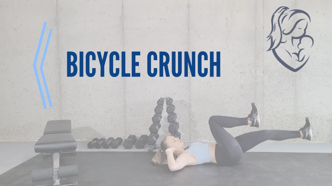 BICYCLE CRUNCHES | How to do this exercise - YouTube