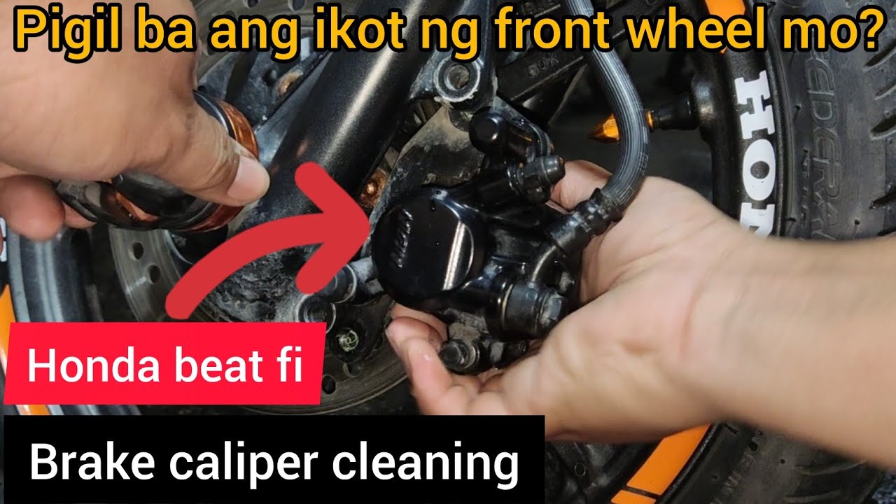 HONDA BEAT FI "BRAKE CALIPER CLEANING" (TUTORIAL 2022) - YouTube