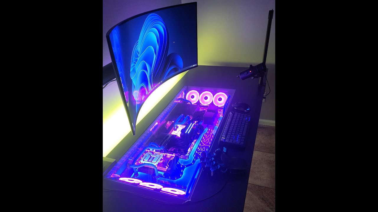 ABYSS BUILD [Custom desk pc build] rtx 4090, ryzen 7950x3d, corsair ...