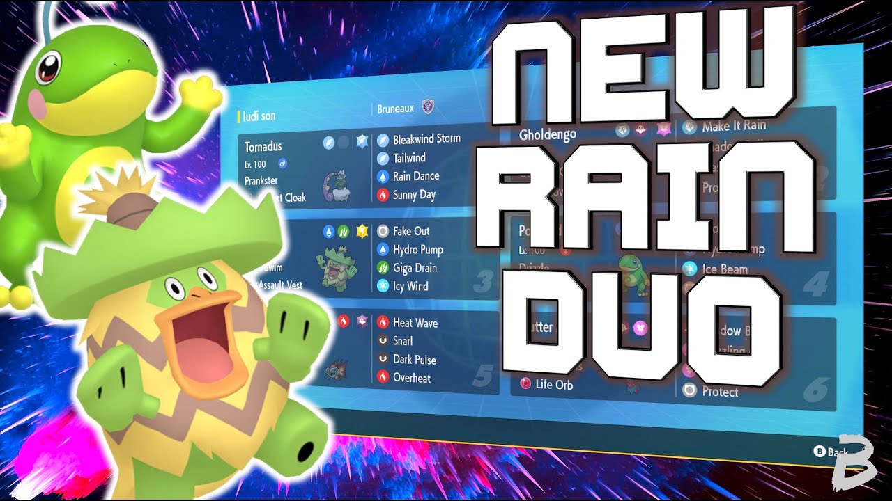 LUDICOLO & POLITOED Bring The Rain In Regulation E VGC 2023! - YouTube