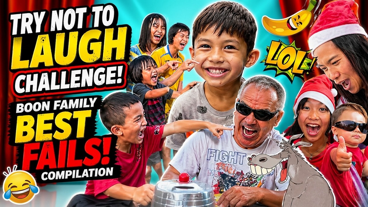 Try Not To Laugh Challenge | Boon Family Best Fails Compilation - YouTube