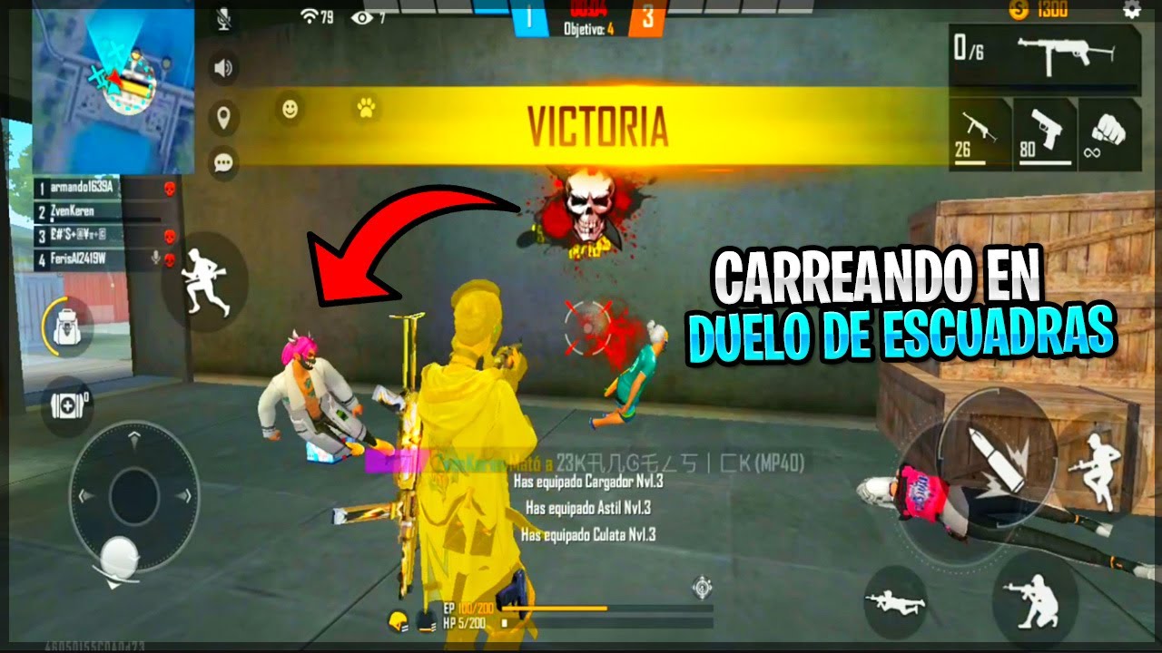 SUBIENDO EN DUELO DE ESCUADRAS(FREE FIRE) - YouTube
