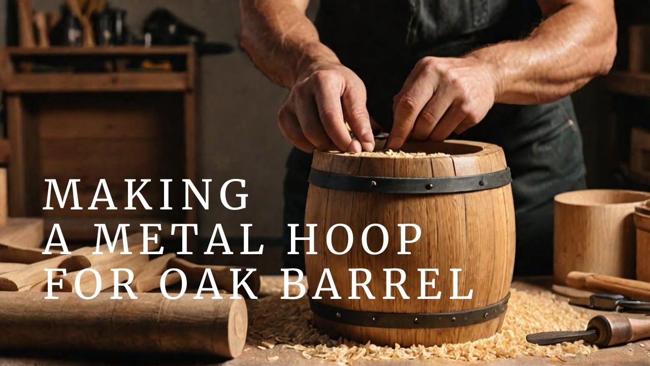 How to Make a Metal Hoop for Oak Barrel | A Whiskey Barrel DIY - YouTube