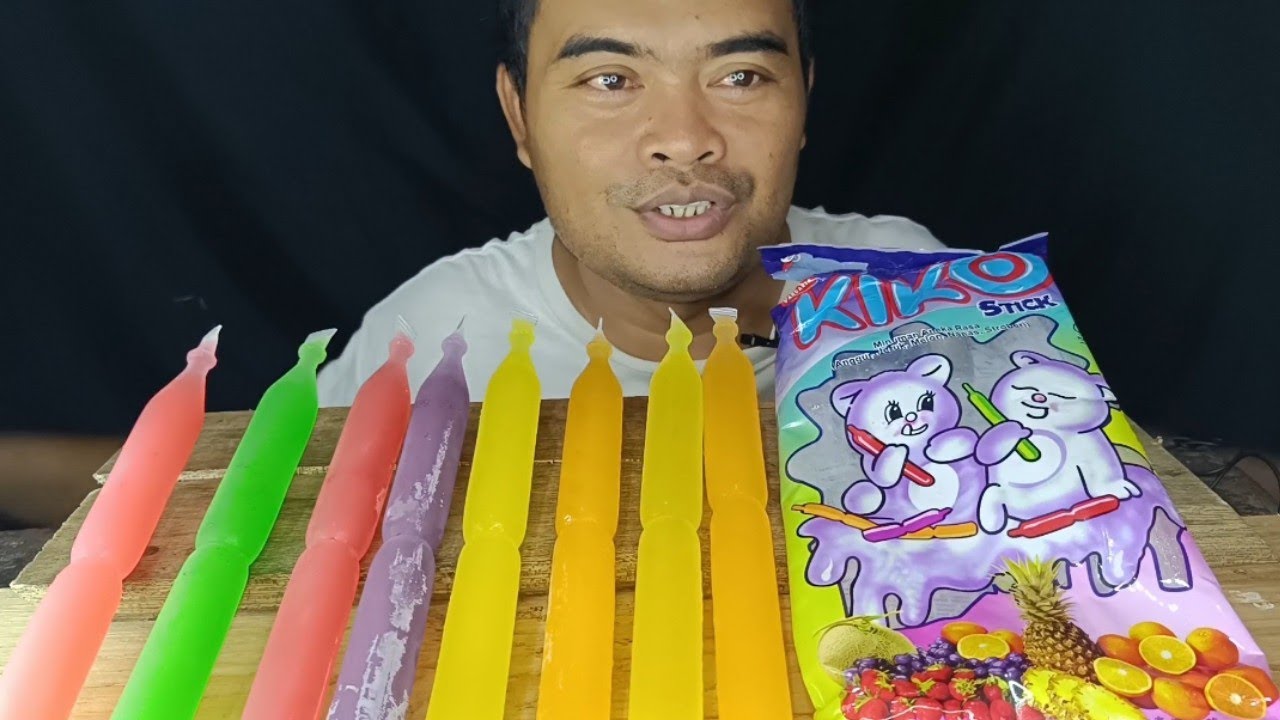 ASMR ICE CREAM KIKO//ICE CREAM KIKO ANEKA RASA:ANGGUR, Jeruk 🍊, Melon 🍈 ...