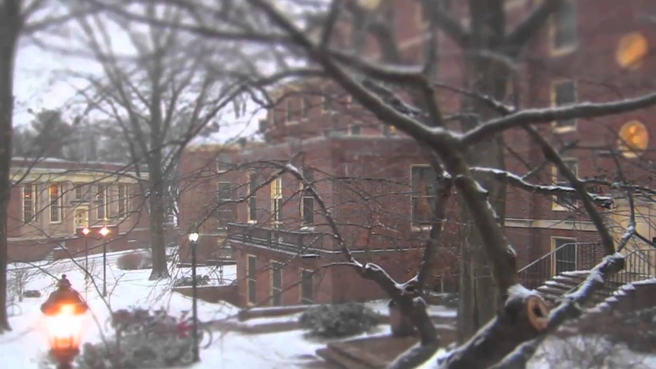 Snow from Watts Hall, Penn State University - YouTube