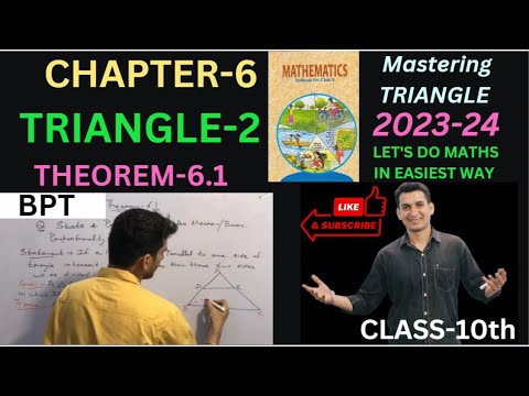 CLASS 10th | MATHS | CH-6 | TRIANGLE [part-2] | THEOREM-6.1| BASIC ...