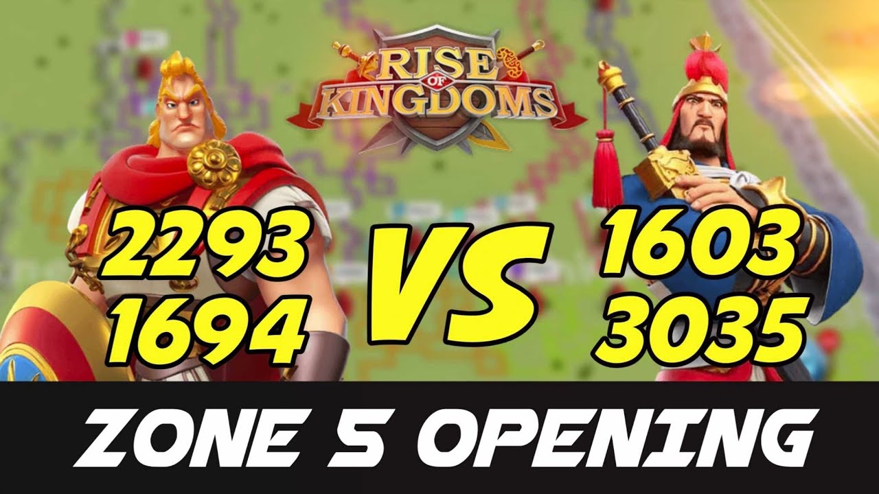 Rise Of Kingdoms 3035 & 1603 VS 2293 & 1694 | Zone 5 Battle KVK | Who ...