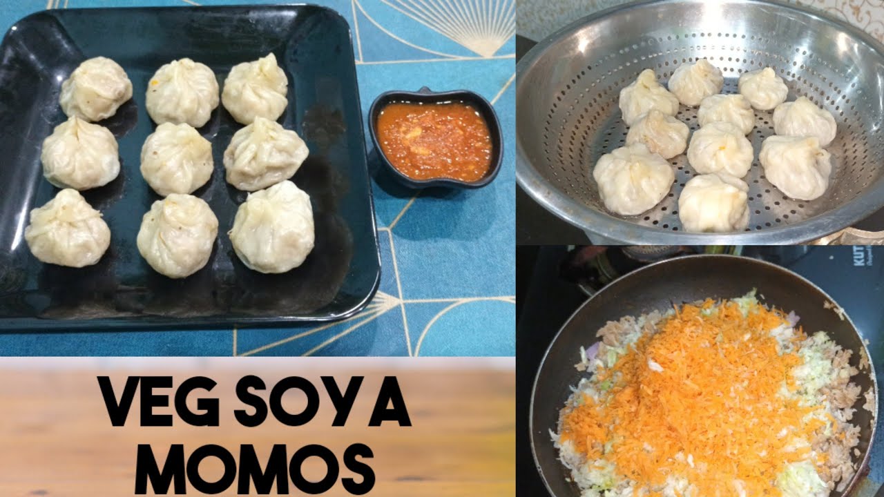 Veg Momos Recipe | Veg Soya Momos Recipe | how to make momos at home ...