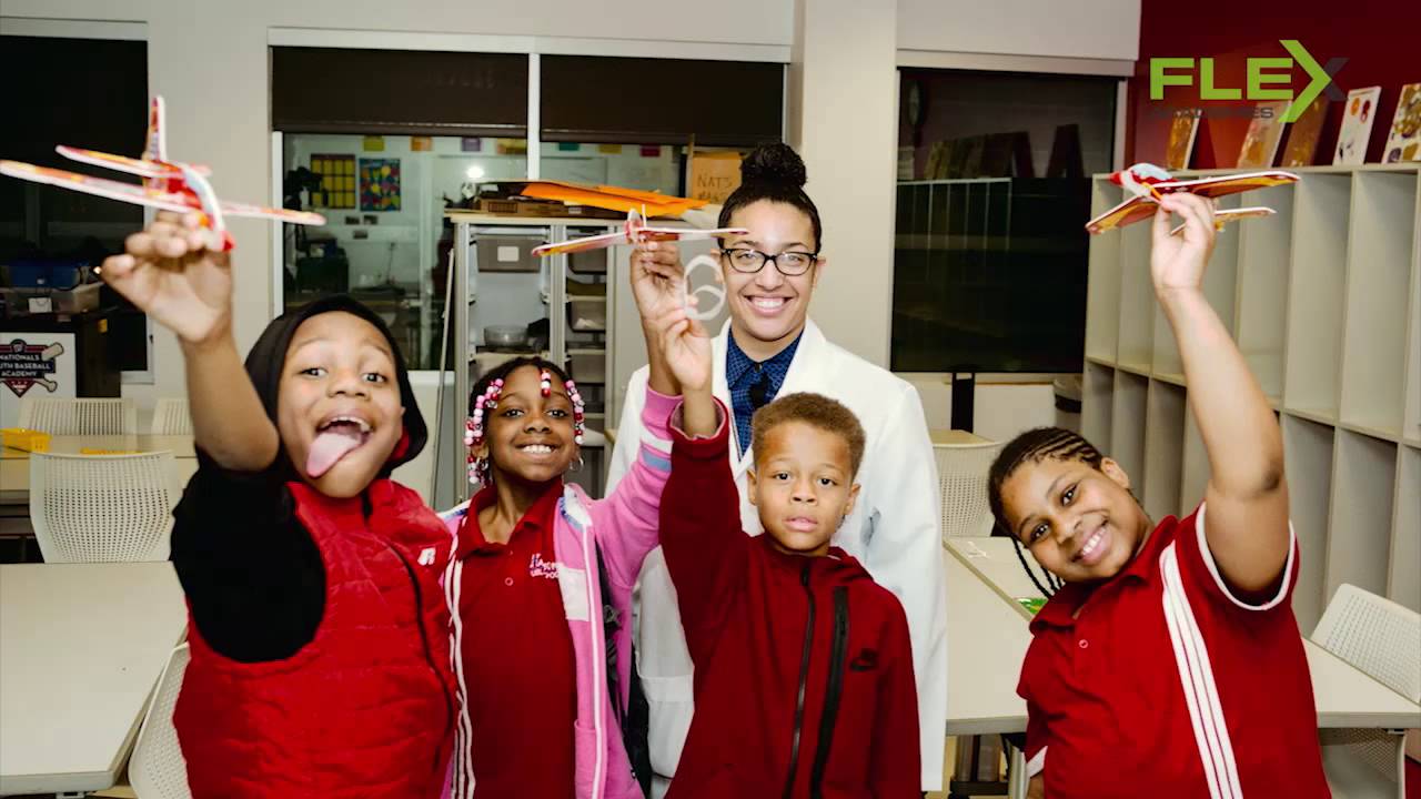 Flex Academies and the Washington Nationals Team Up for Students - YouTube