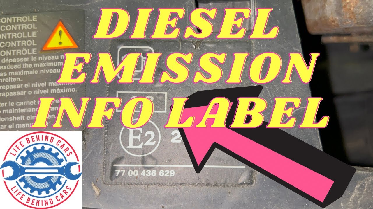 Renault Kangoo 2010 Diesel Emission Information Label Location - YouTube