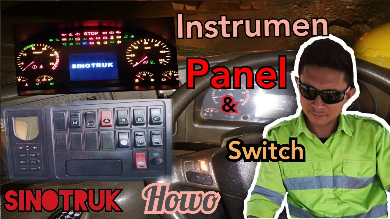 Nama-nama Instrumen Panel & tombol pada mobil Howo - YouTube