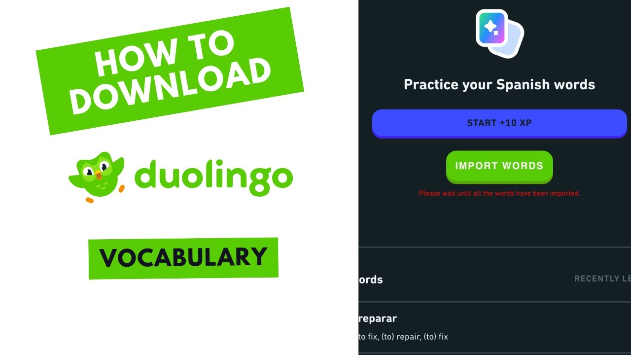 How to Download Duolingo Vocabulary - Lingo Champion - YouTube