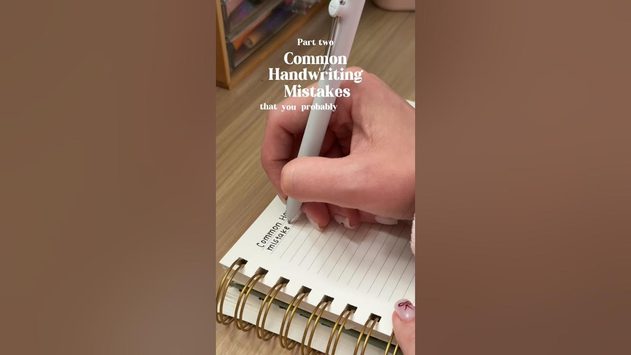 COMMON HANDWRITING MISTAKES 🖋️ #handwritingbywarda #ytshorts #youtube ...