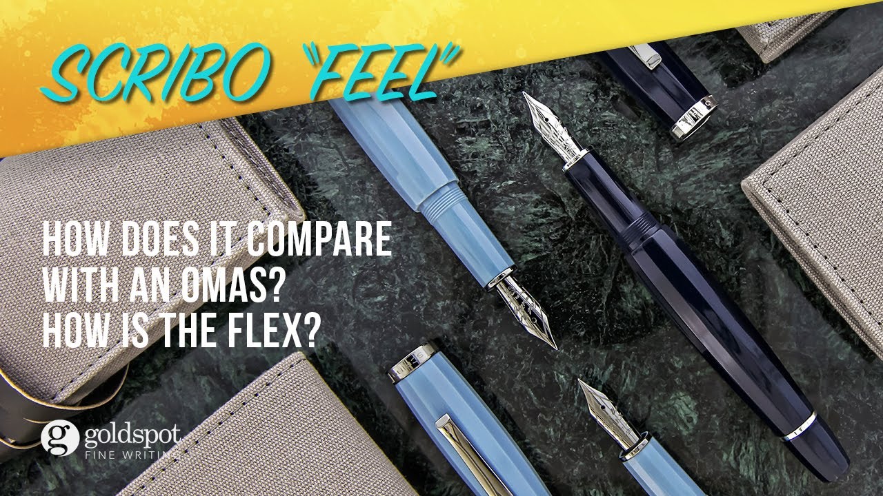Feel the Flex Writing with the SCRIBO Feel Fountain Pen - YouTube