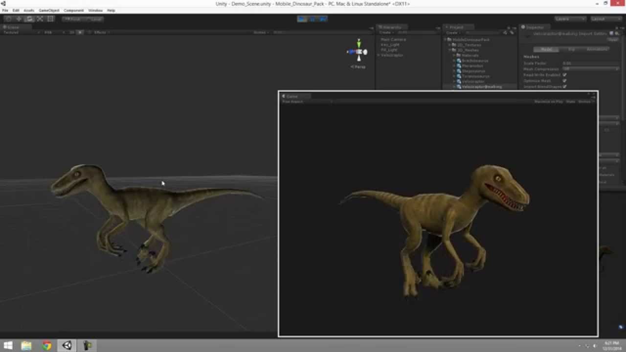 Velociraptor Walk Cycle - Work in Progress - YouTube