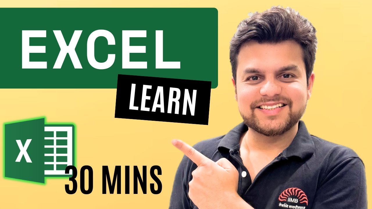 EXCEL for Beginners in 2025 - FULL & FASTEST Tutorial in 30 minutes ...