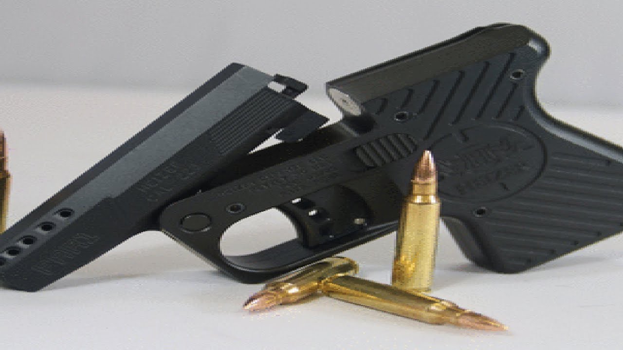 beating Receiver with Heizer Defense Par-1 (single shot pistol) - YouTube