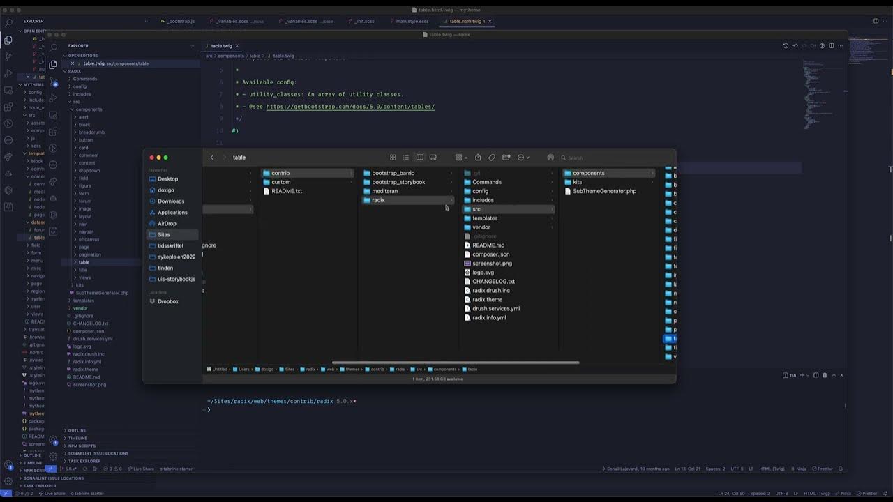 How to use Drupal Radix 5.x theme and some Drupal theming best practices - YouTube