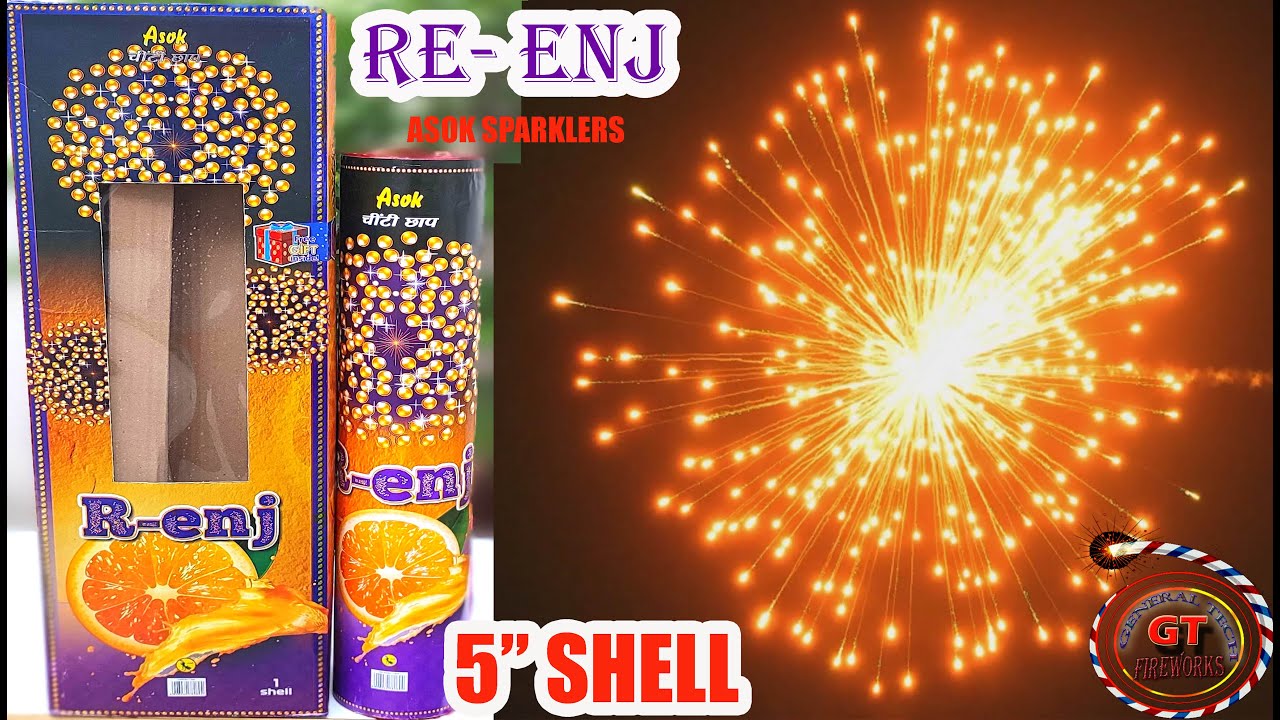 RE ENJ ASOK SPARKLERS | Asok Sparklers 5 Inch Pipe| Orange Sky Shot # ...