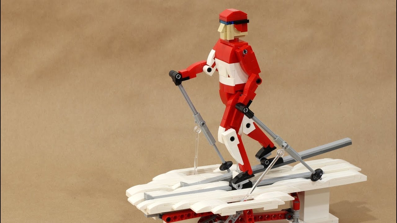 Cross Country Skier LEGO Kinetic Sculpture - YouTube