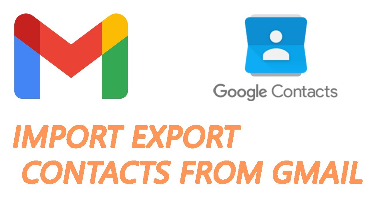 How to import export contacts from gmail - YouTube