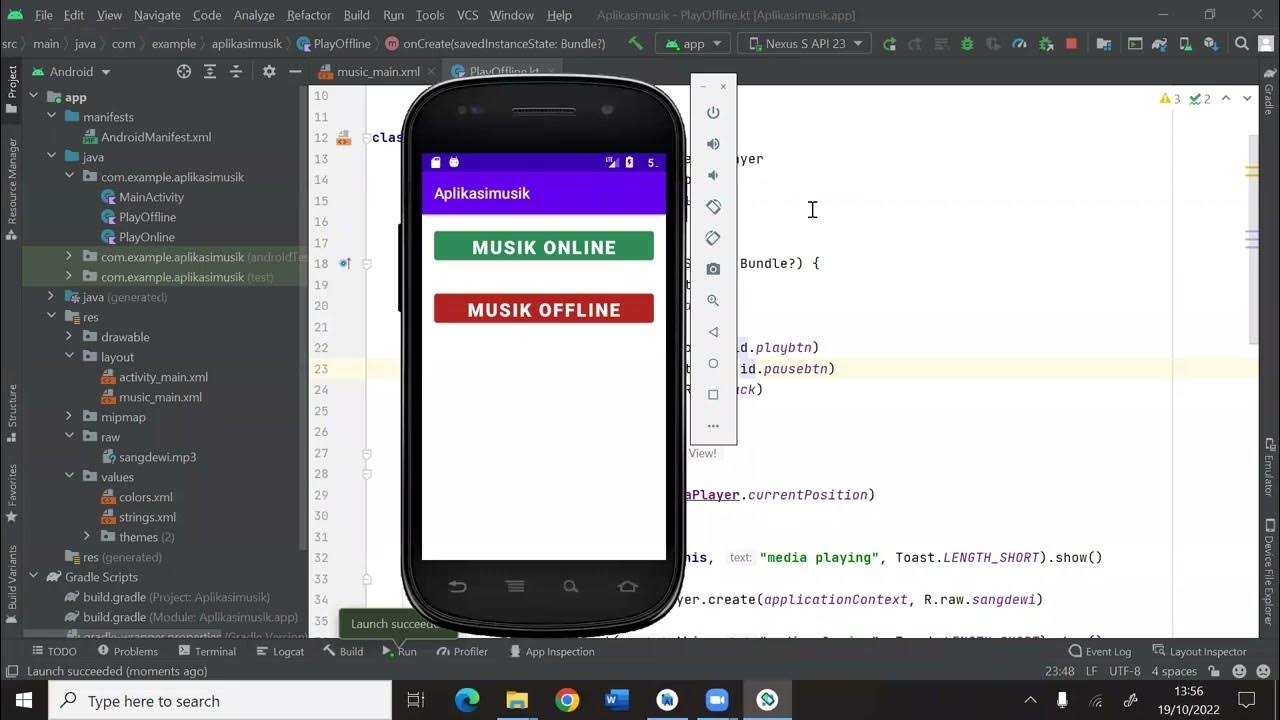 Source Code Play Musik Audio Online dan Offline pada Android Kotlin - YouTube