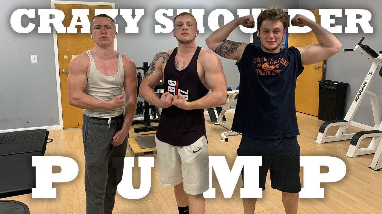 CRAZY SHOULDER PUMP! | With 15 YEAR OLD BodyBuilder! - YouTube