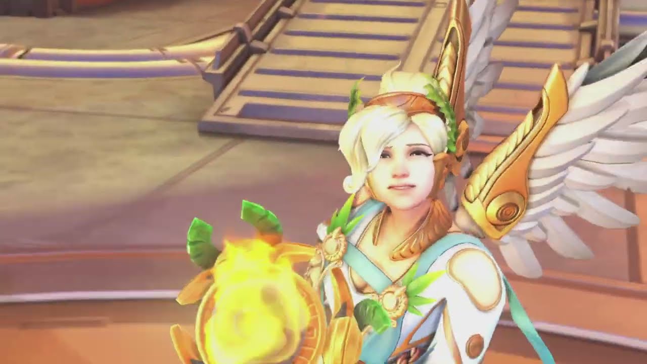 2022 Winged Victory Mercy Skin Demo (Golden Weapons)(PS5) - YouTube