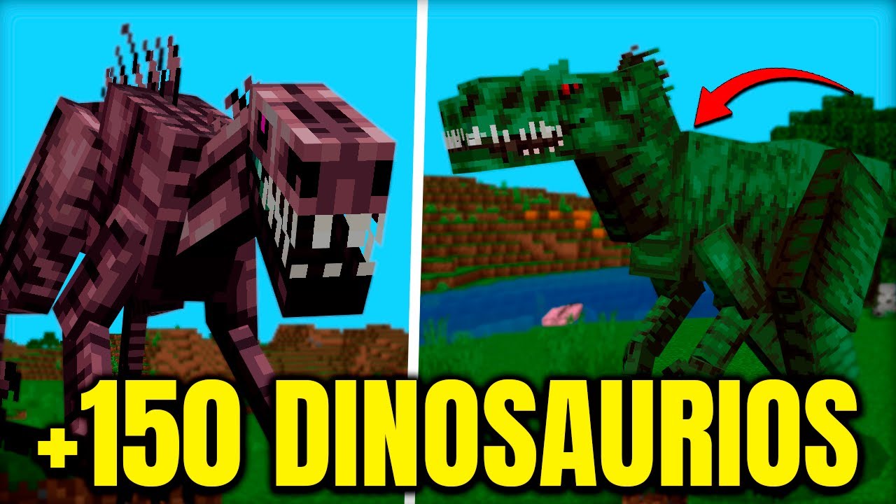 🦖 ADDON de Dinosaurios para Minecraft PE 1.21 🦕 ¡Explora un Mundo ...
