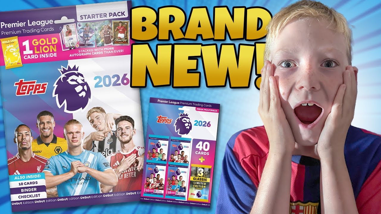 BRAND NEW Topps Premier League 2026 Cards! Starter Pack + Mega Multipack Opening 🔥 Numbered Pull ...
