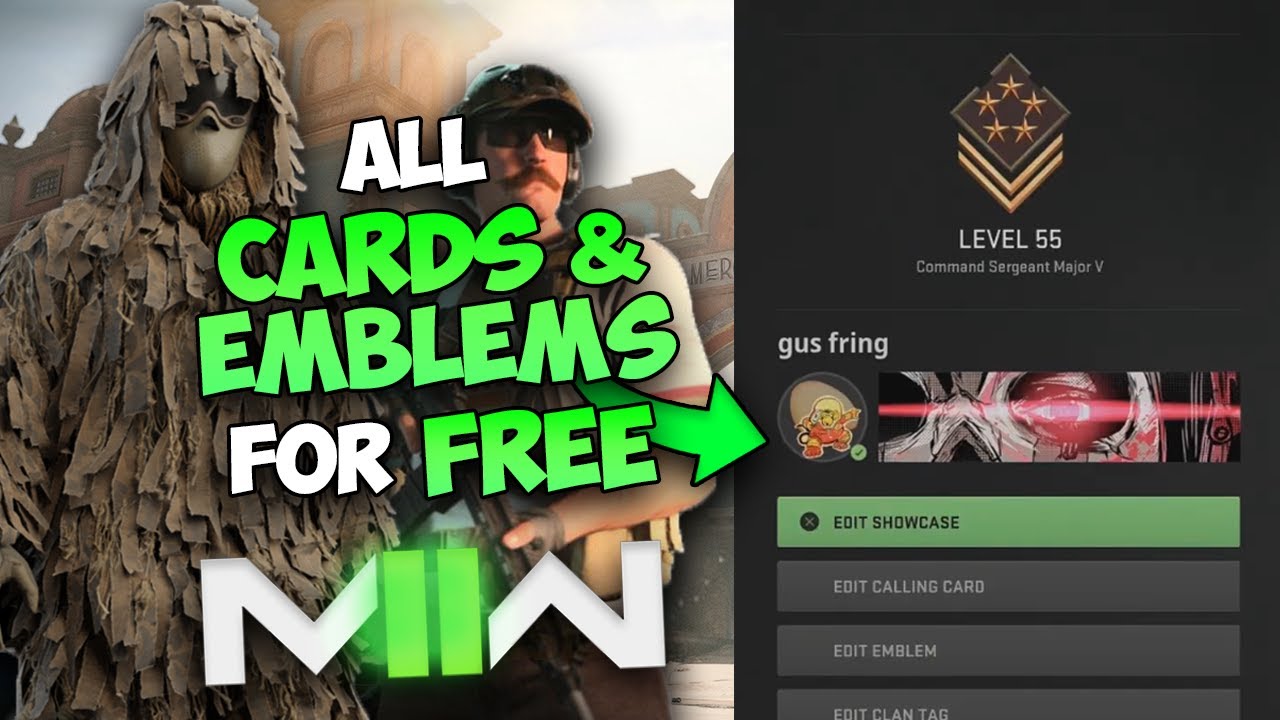 How To Get ALL CALLING CARDS & EMBLEMS For FREE In MW2 - YouTube
