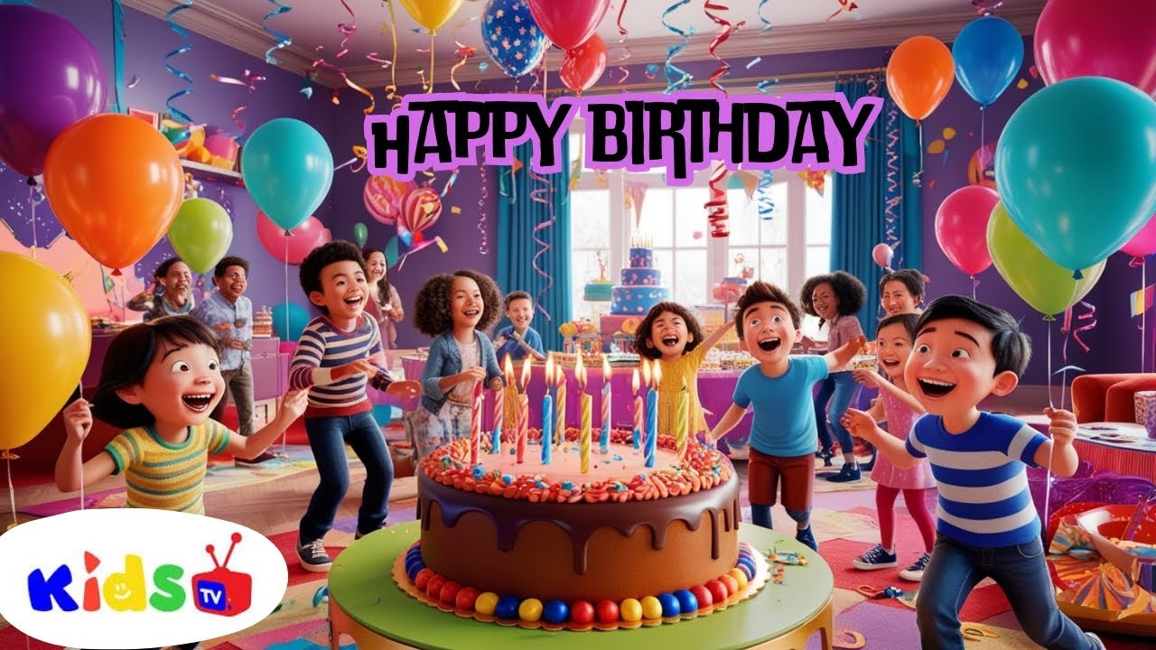 Happy Birthday Song | Fun Nursery Rhymes for Kids | Children's Birthday ...