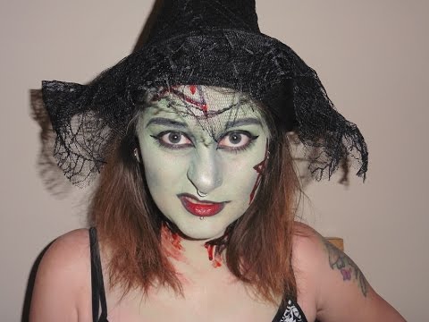 Wicked Witch Face Painting Tutorial - YouTube