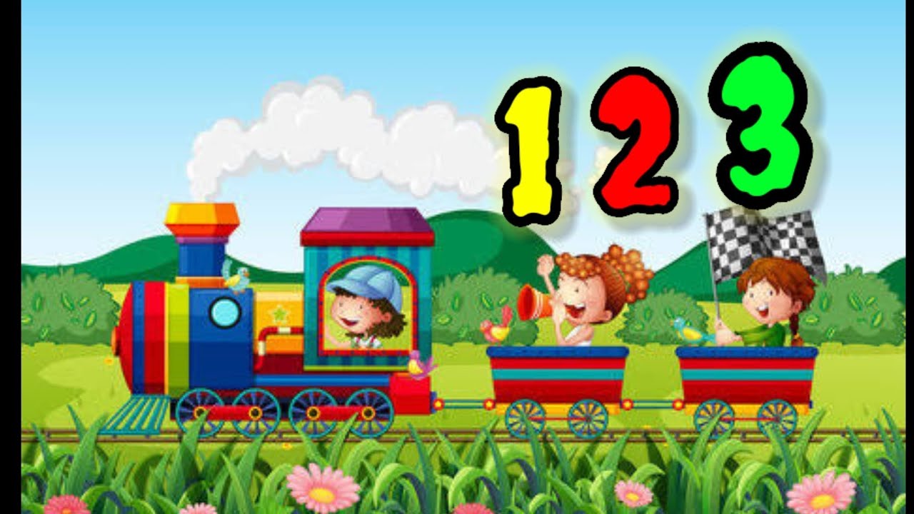 123 number song with train ll123 learn with train #chuchutv #beetv # ...