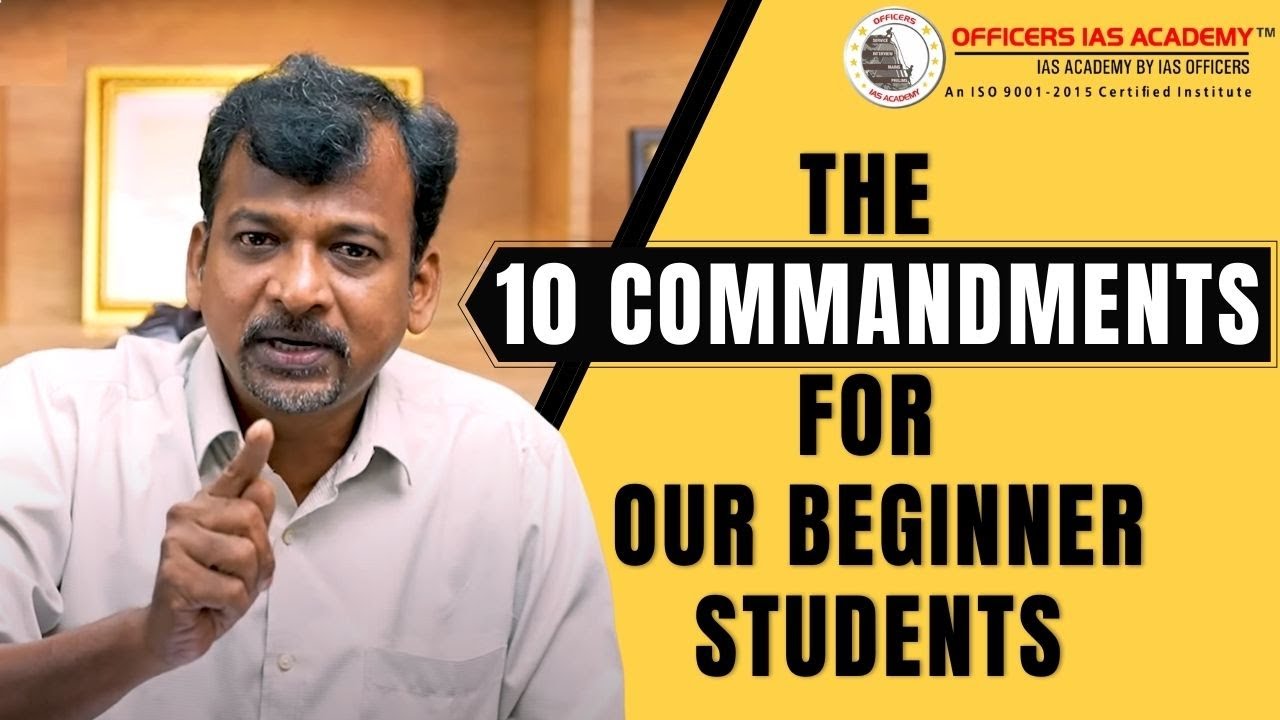 The 10 Commandments for our Beginner Students | Israel Jebasingh ...