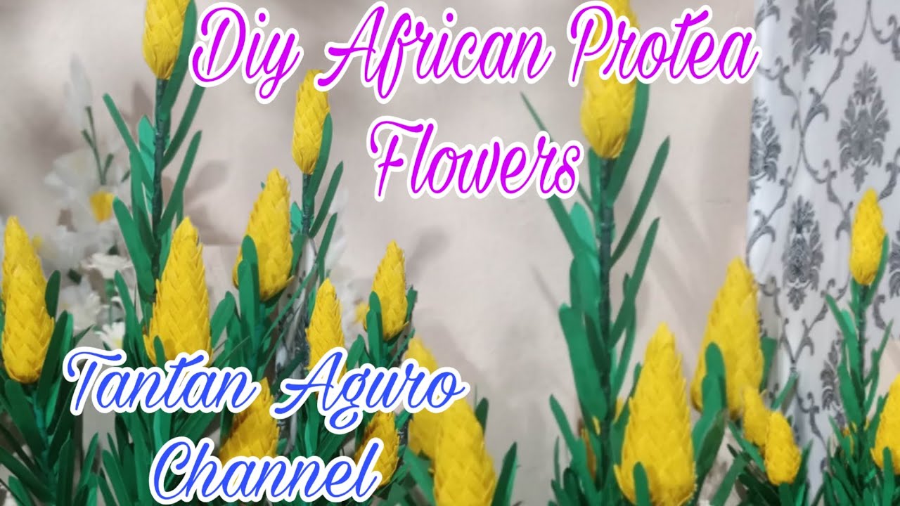 Diy African Protea Flowers | step by step tutorial - YouTube