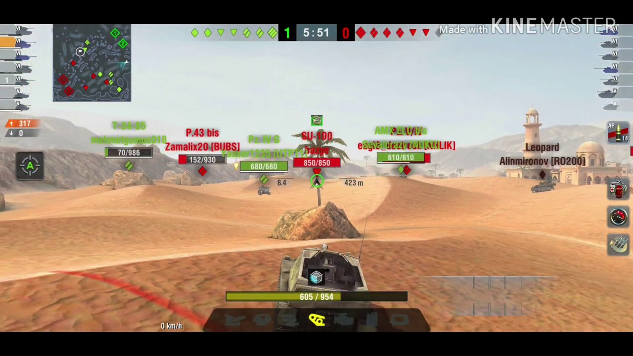 World of Tanks Blitz: The Sniper Tanker (Dicker Max gameplay) - YouTube