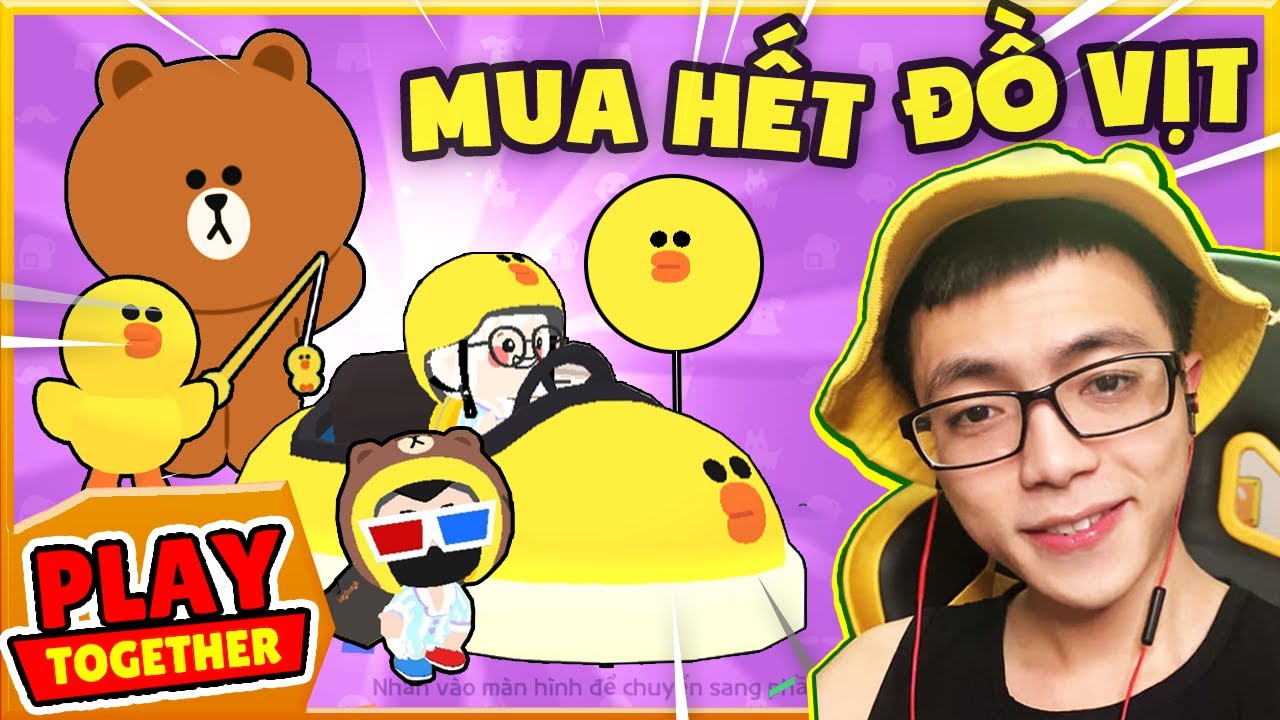 Mr Vịt Thử thách Mua Tất Cả mọi thứ HÌNH CON VỊT trong Play Together ...