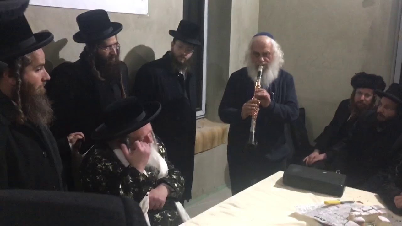 Lechaim Tish in Premishlan (Ukraine) with the Premishlaner Rebbe shlita ...
