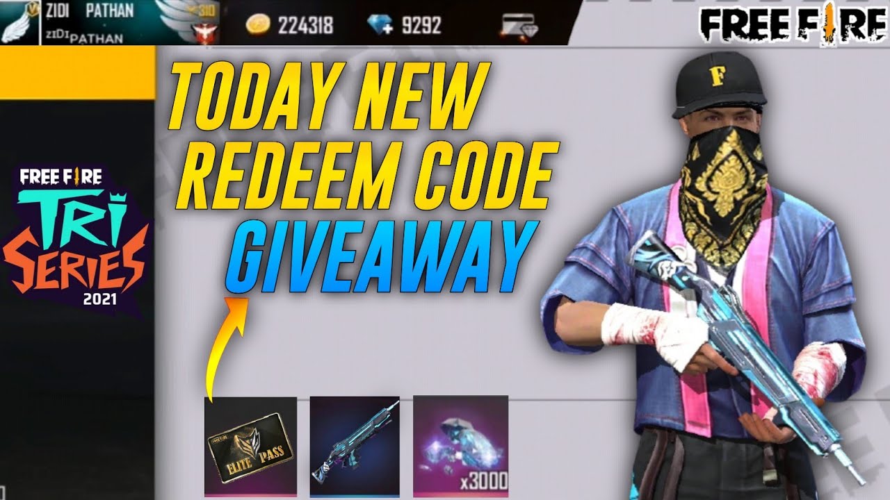 FREEFIRE NEW REDEEM CODE TODAY | 13,14 APRIL REDEEM CODE | TRI SERIES ...