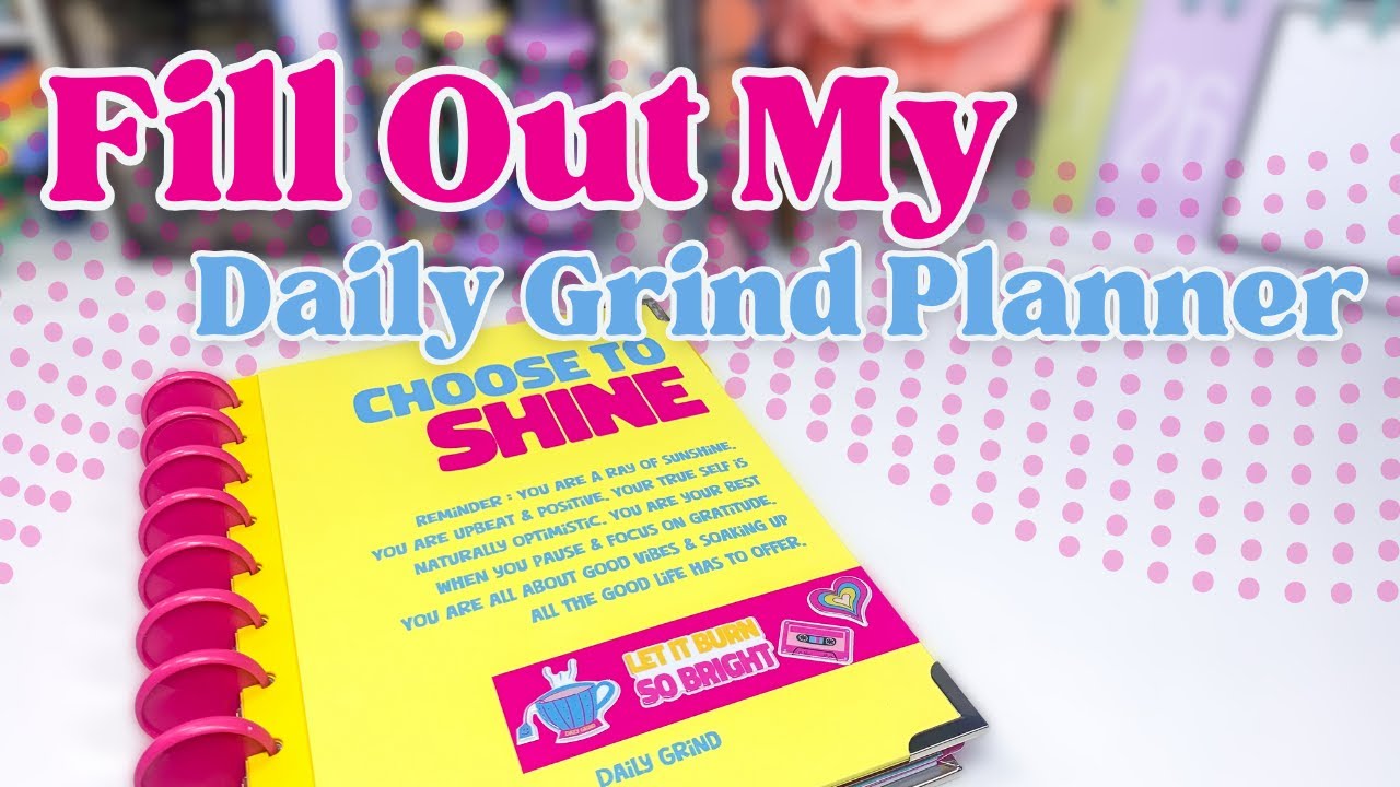 How I Actually Use My Daily Grind Planner (on a really busy week ...