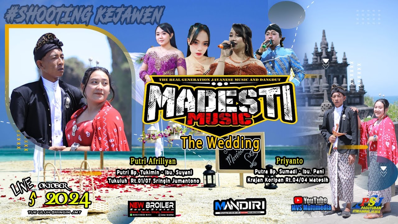 LIVE WEDDING PUTRI AFRILIYANI & PRIYANTO | MADESTI MUSIC | NEW BROILER ...